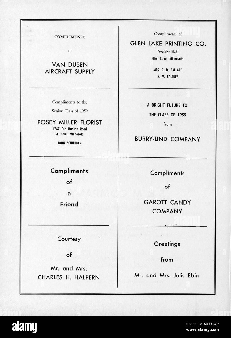 The 1959 'Mustang' yearbook from Breck School captures the essence of ...