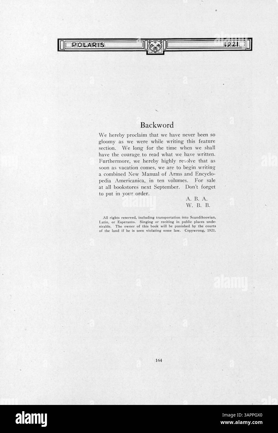 The 'Polaris' yearbook from North High School for the 1920-1921 school year provides a record of ...