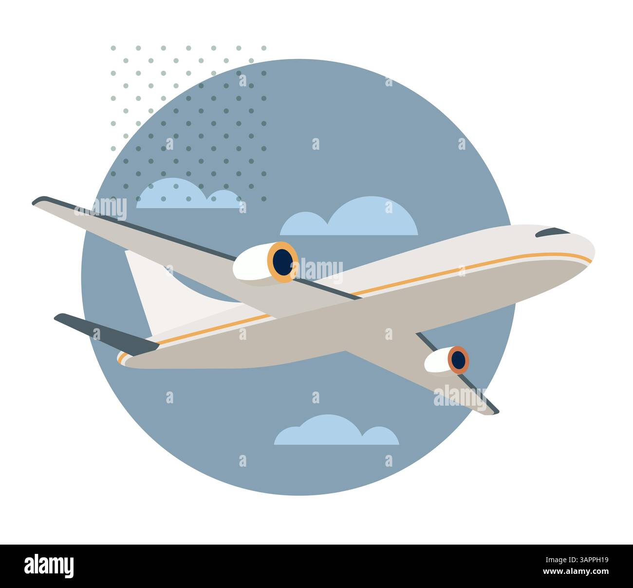 Plane travel stock Stock Vector Images - Alamy