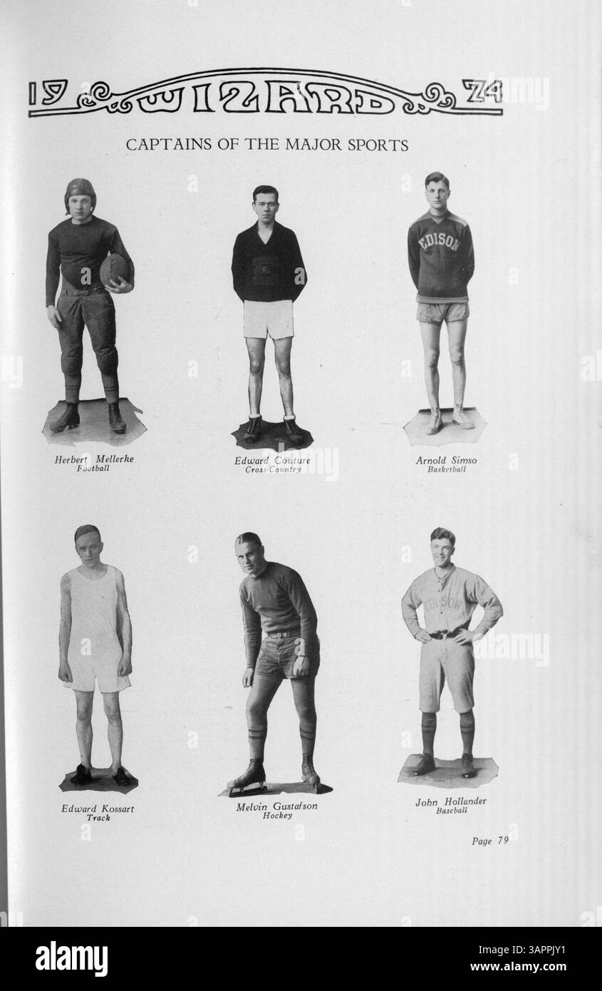 The 1924 Wizard yearbook from Edison High School documents the student ...