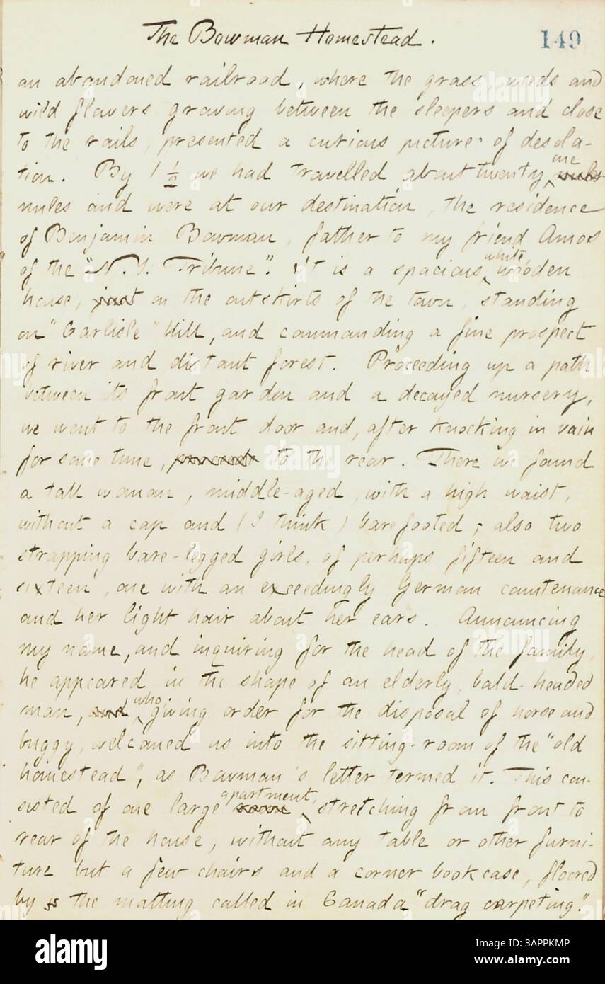 The September 10, 1861 entry from Thomas Butler Gunn's diaries ...