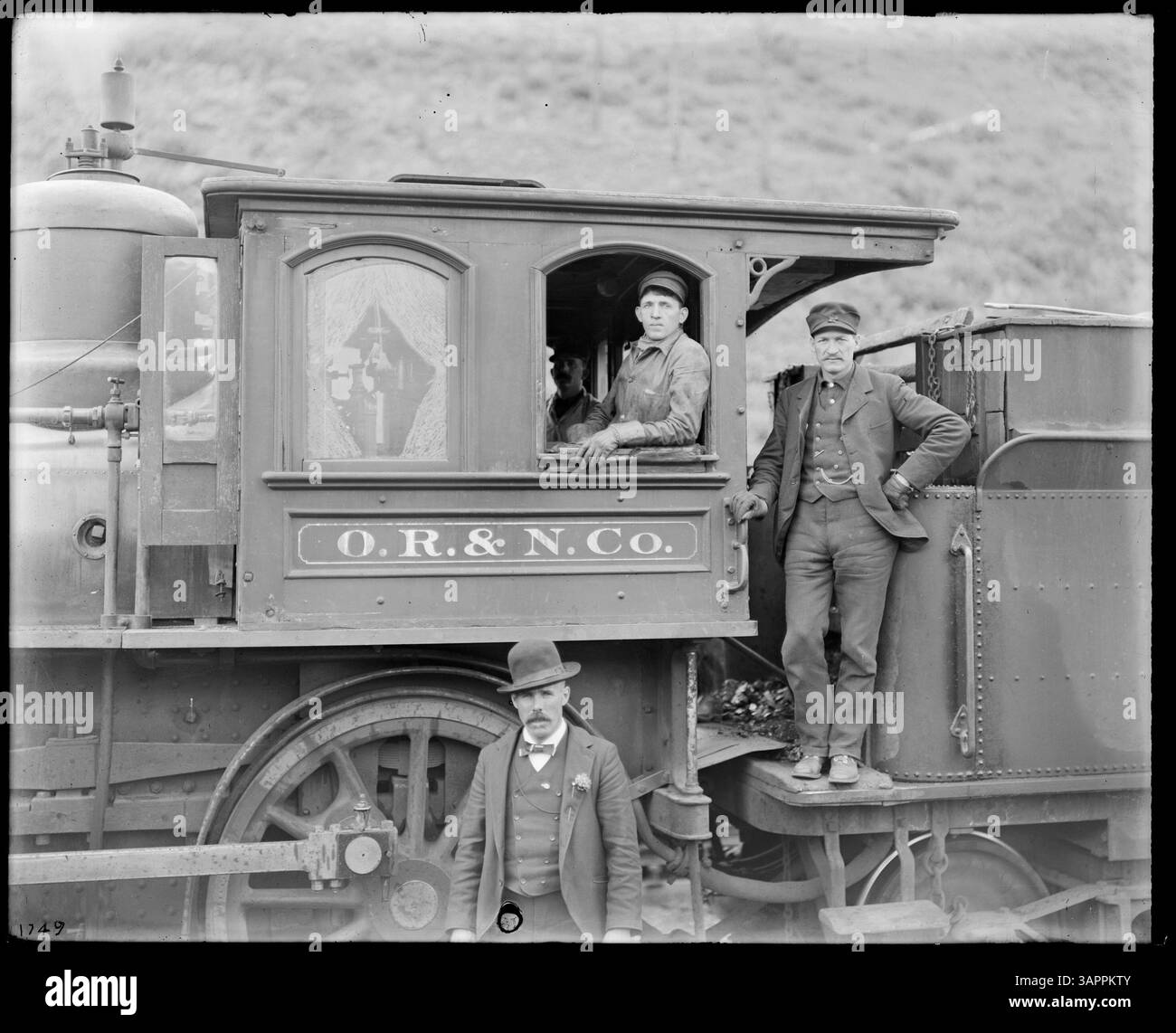 This Lee Moorhouse photograph captures the O.R.N. engine no. 35, with ...