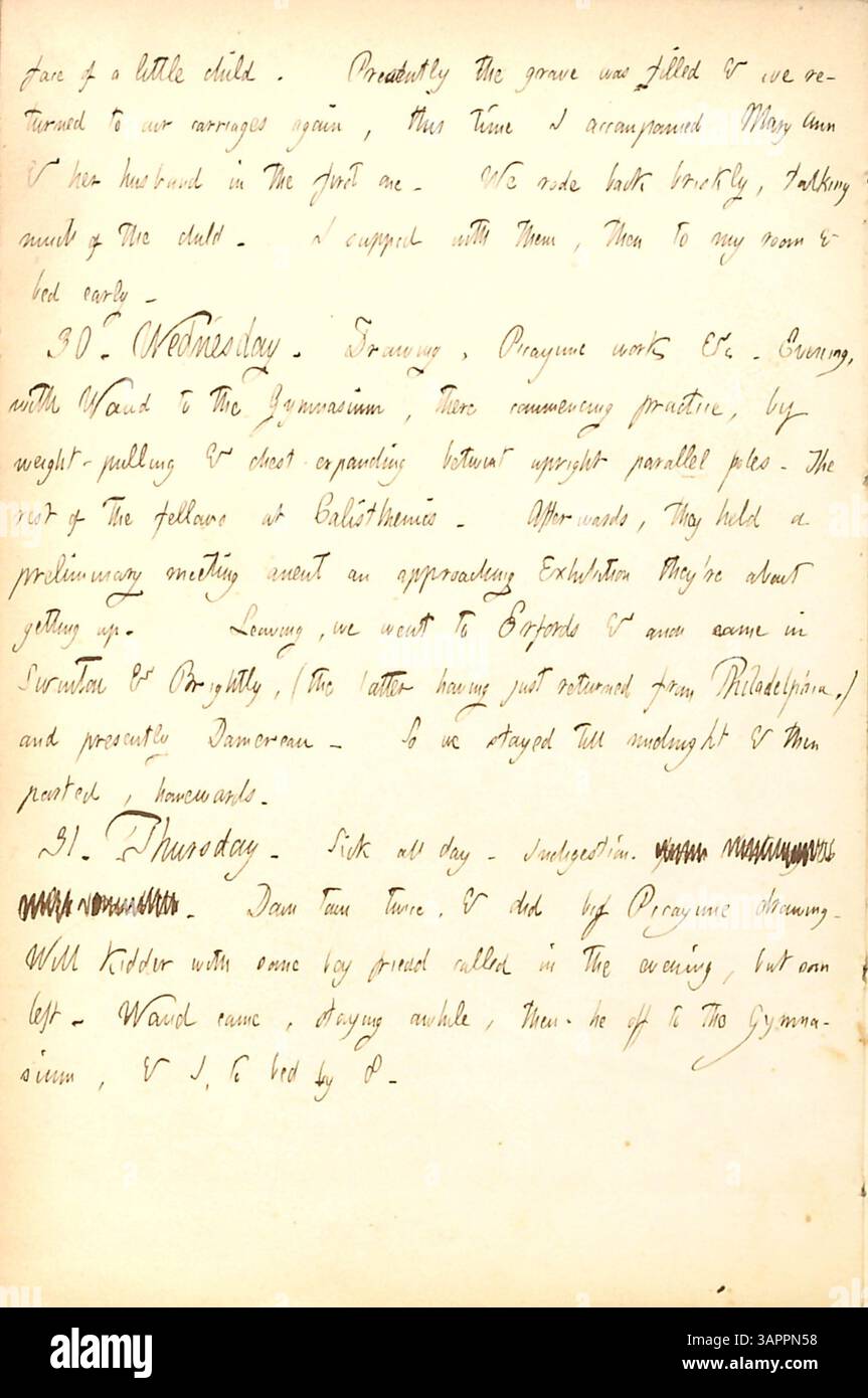 Thomas Butler Gunn reflects on attending the burial of his nephew, Will ...
