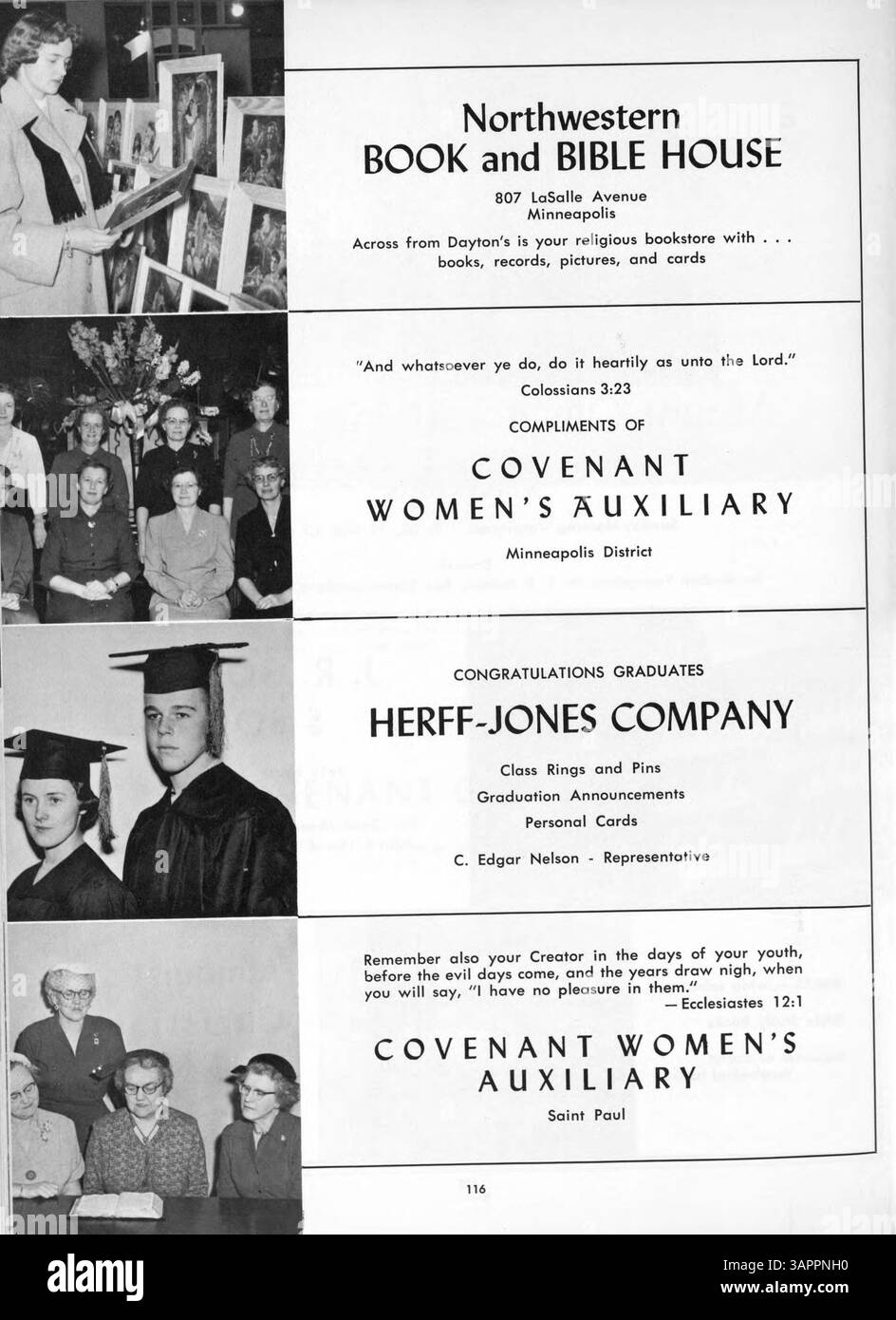 The 1955 edition of the Minnehaha Academy yearbook, 'Antler ...