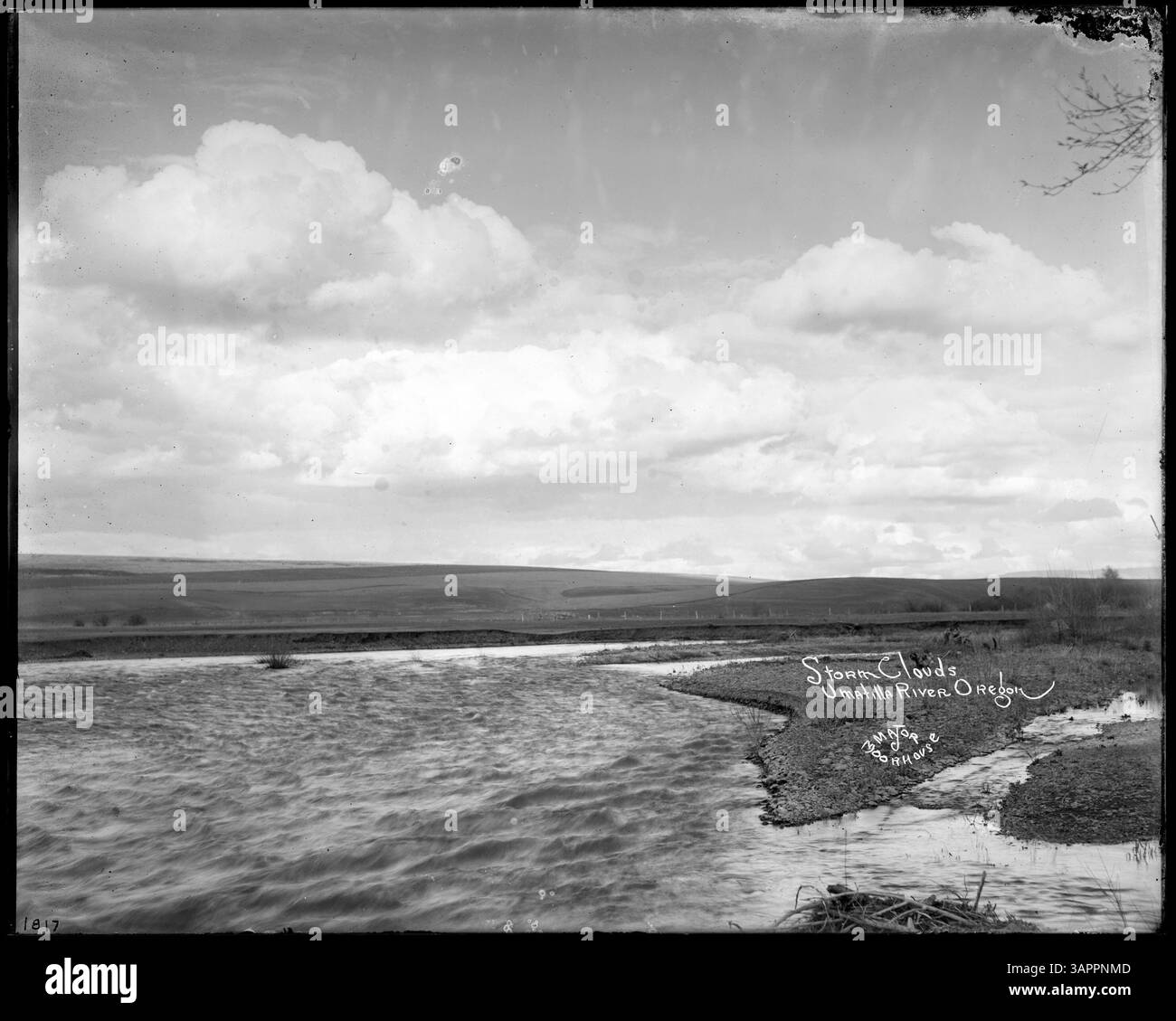 Photograph of scenes along the lower Umatilla River, capturing natural ...