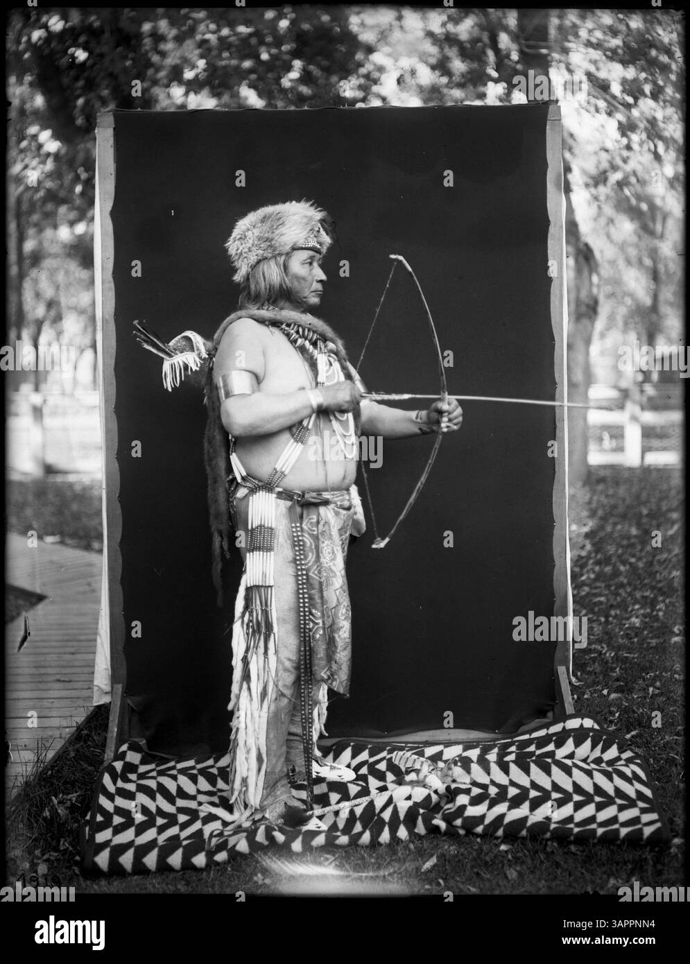 Photograph by Lee Moorhouse of Chief Peo, an Umatilla tribal man, in ...