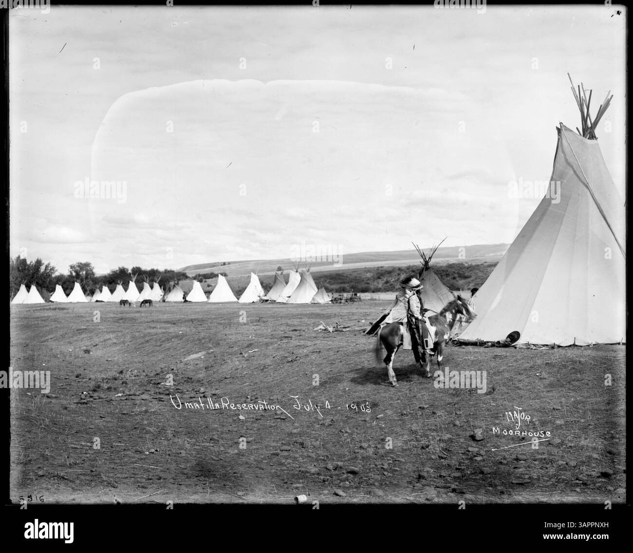 This photograph shows scenes from the Umatilla Indian reservation ...