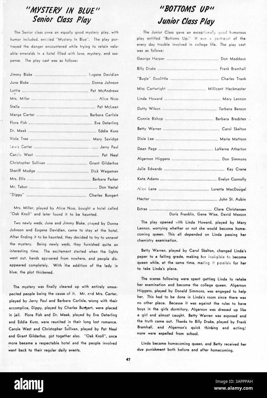 The Bear yearbook of 1950 documents key events and achievements of ...