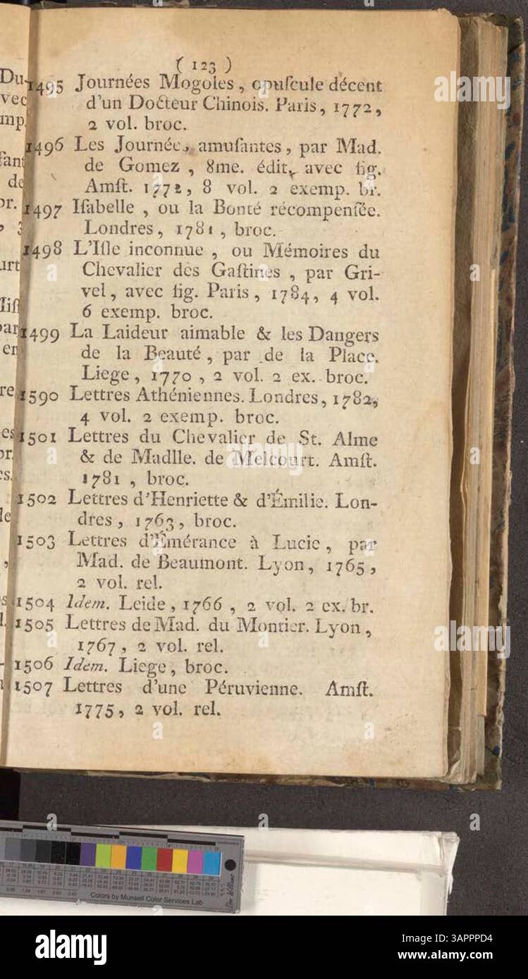 This catalogue details books seized by Jacques-Joseph Delcourt, with ...