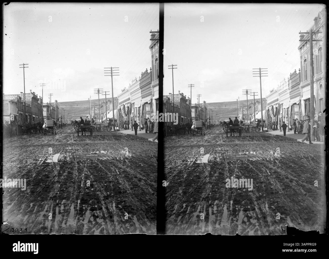 This Lee Moorhouse photograph from University of Oregon Libraries shows Main Street in Pendleton ...