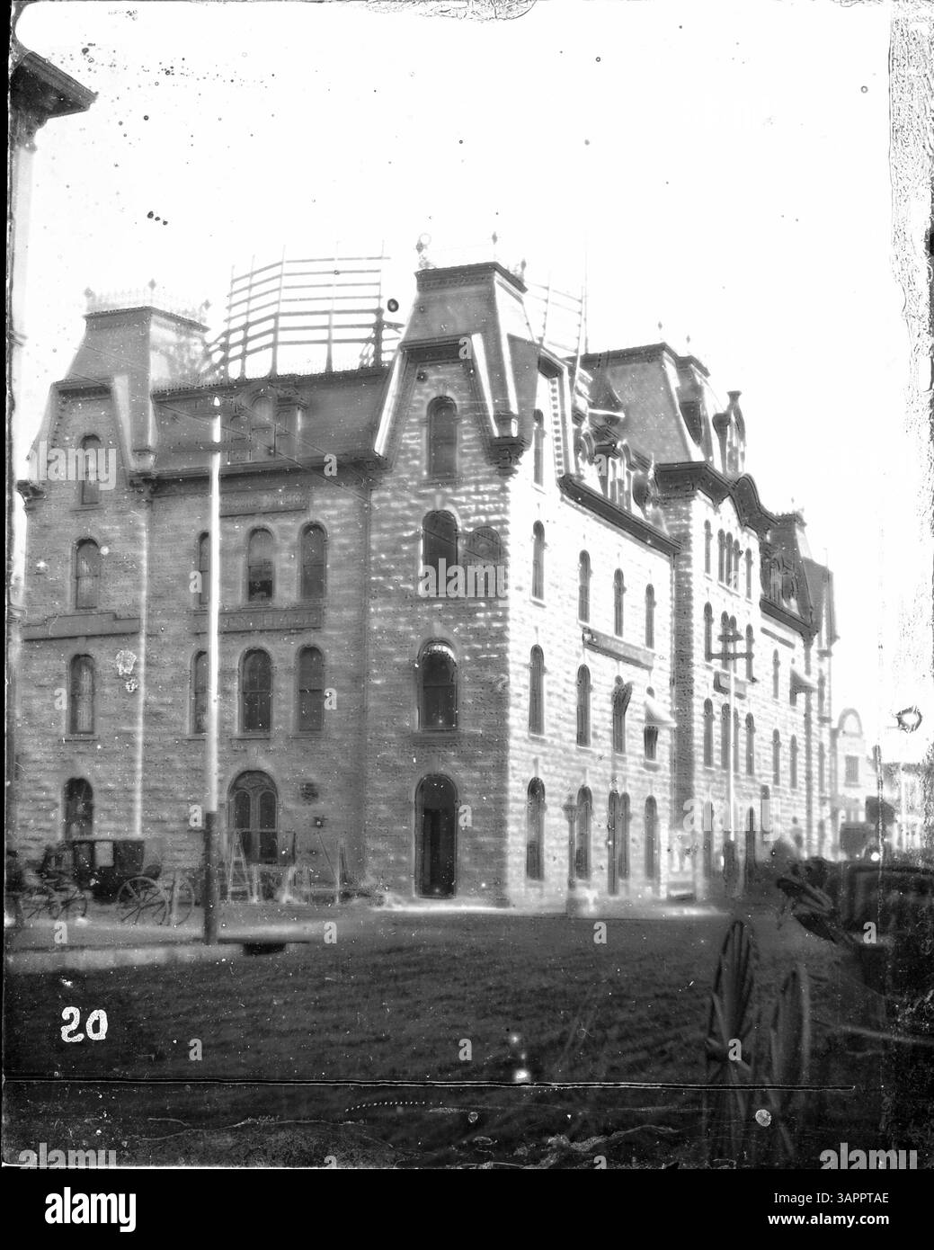 This image shows the rear view of Minneapolis City Hall, captured from ...