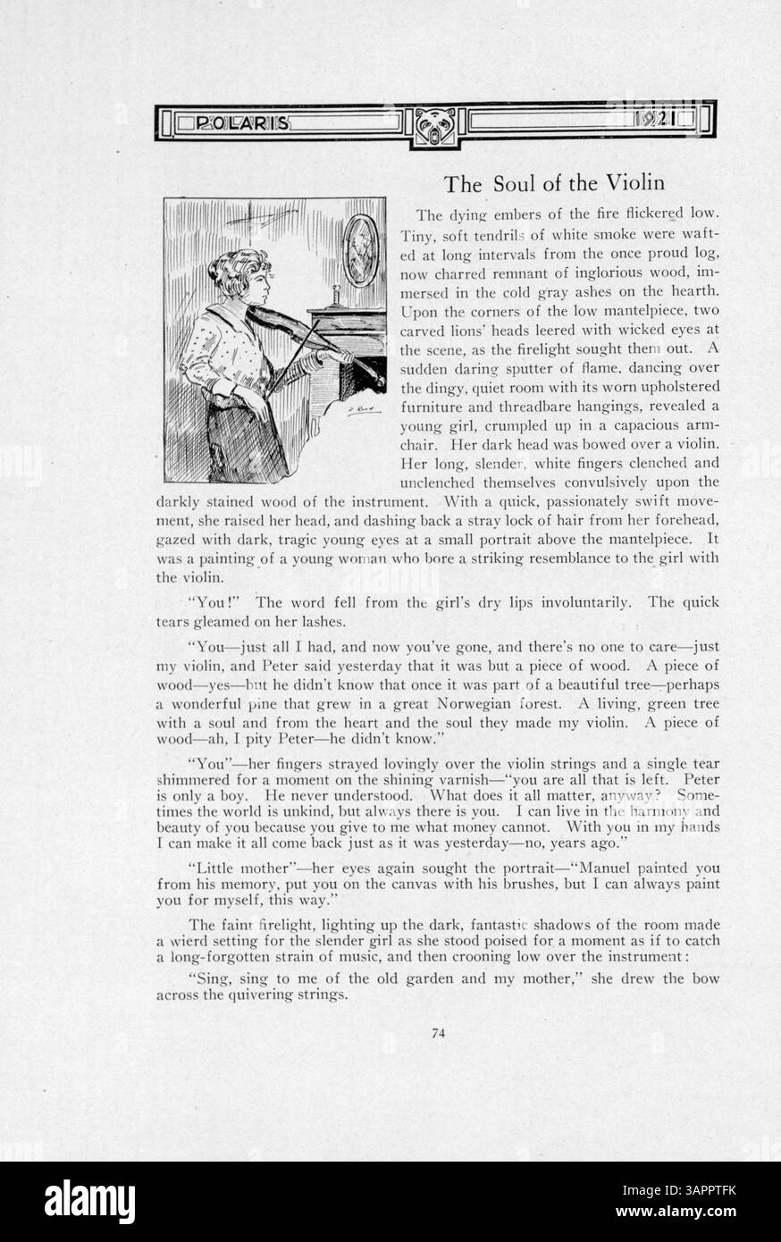 The 1921 'Polaris' yearbook from North High School features student life, athletic events ...