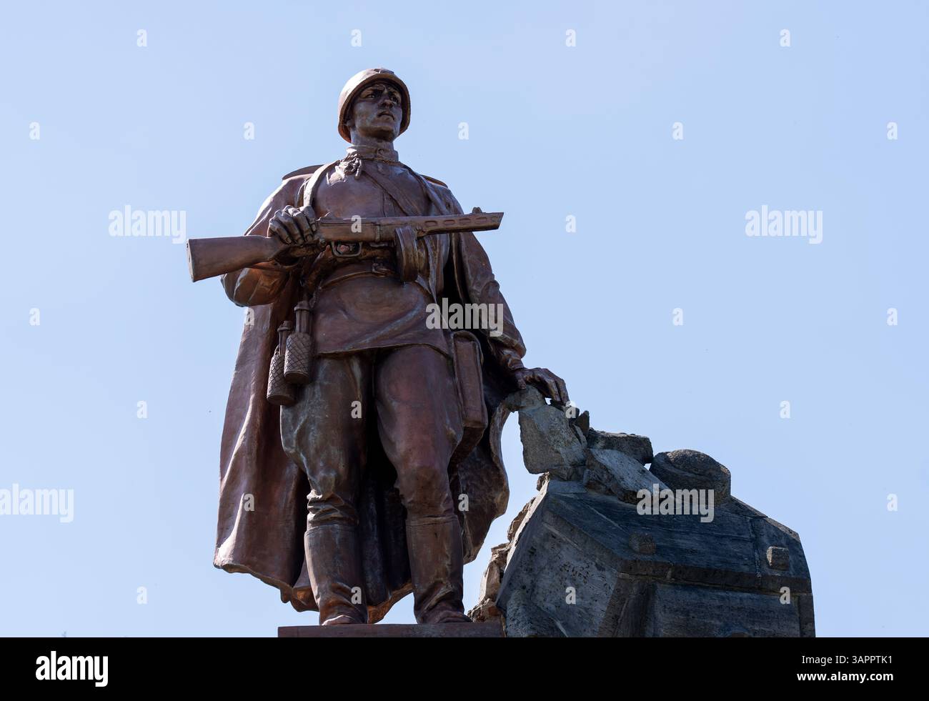 Seelow, Germany. 16th Apr, 2025. The approximately four-metre-high ...
