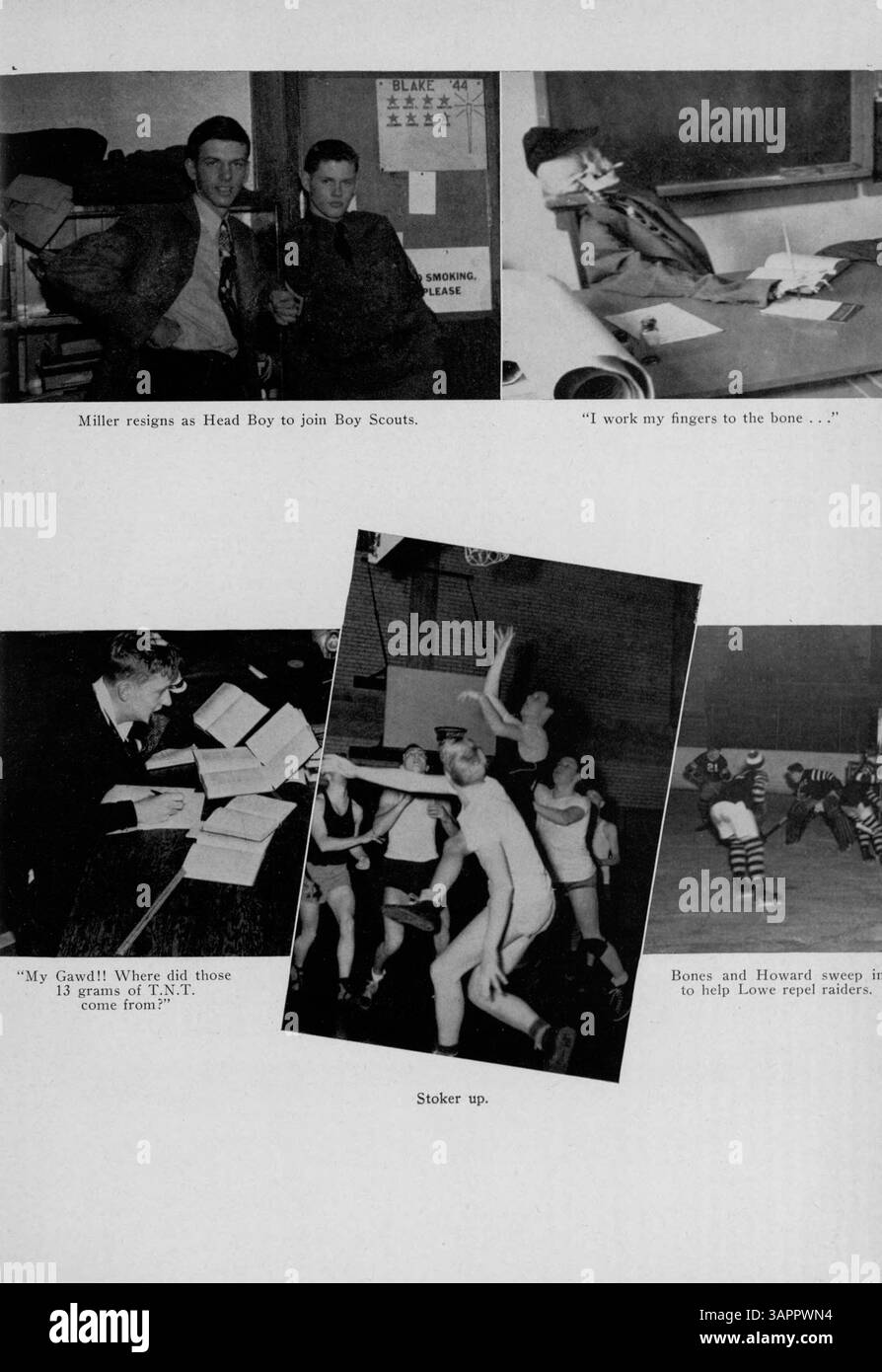 This 1944 edition of the 'Call-O'-Pan' Blake Yearbook captures the key ...