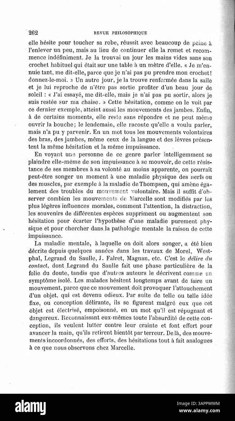 'Etude sur un cas d'aboulie et d'idées fixes' is a text by P. Janet ...