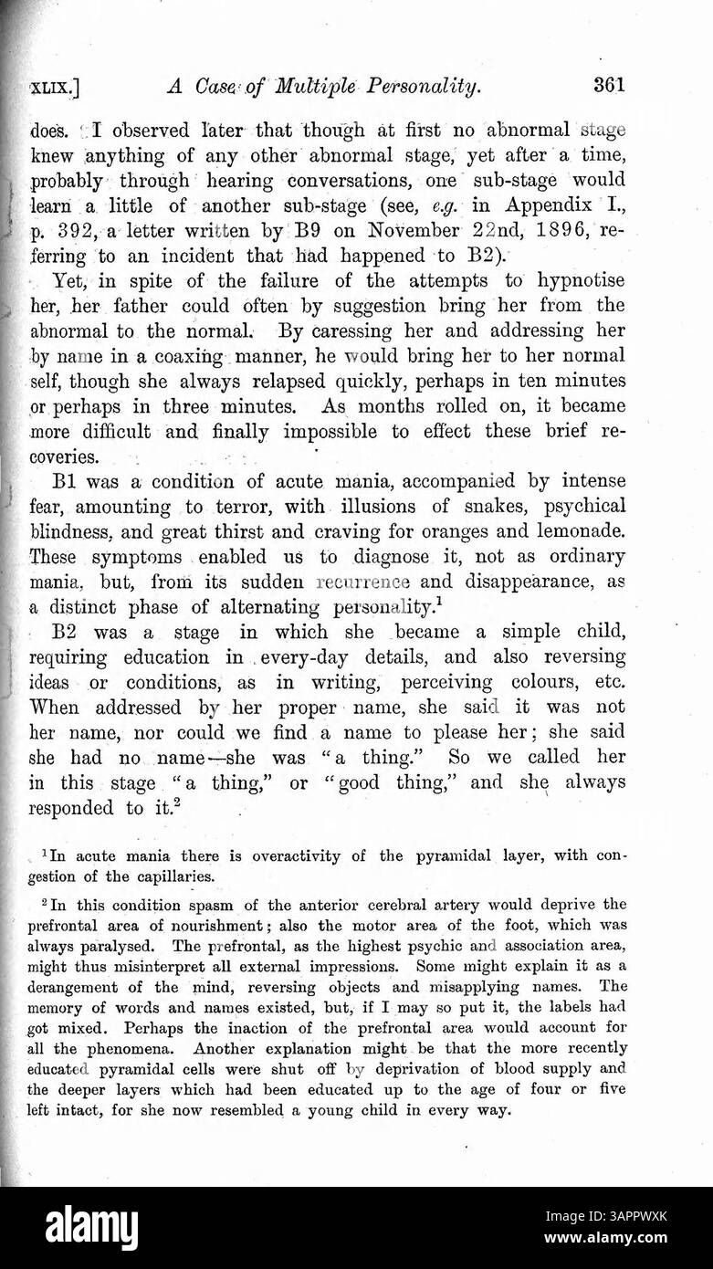 The case of Mary Barnes, a 12-year-old girl from 1894, who developed ...