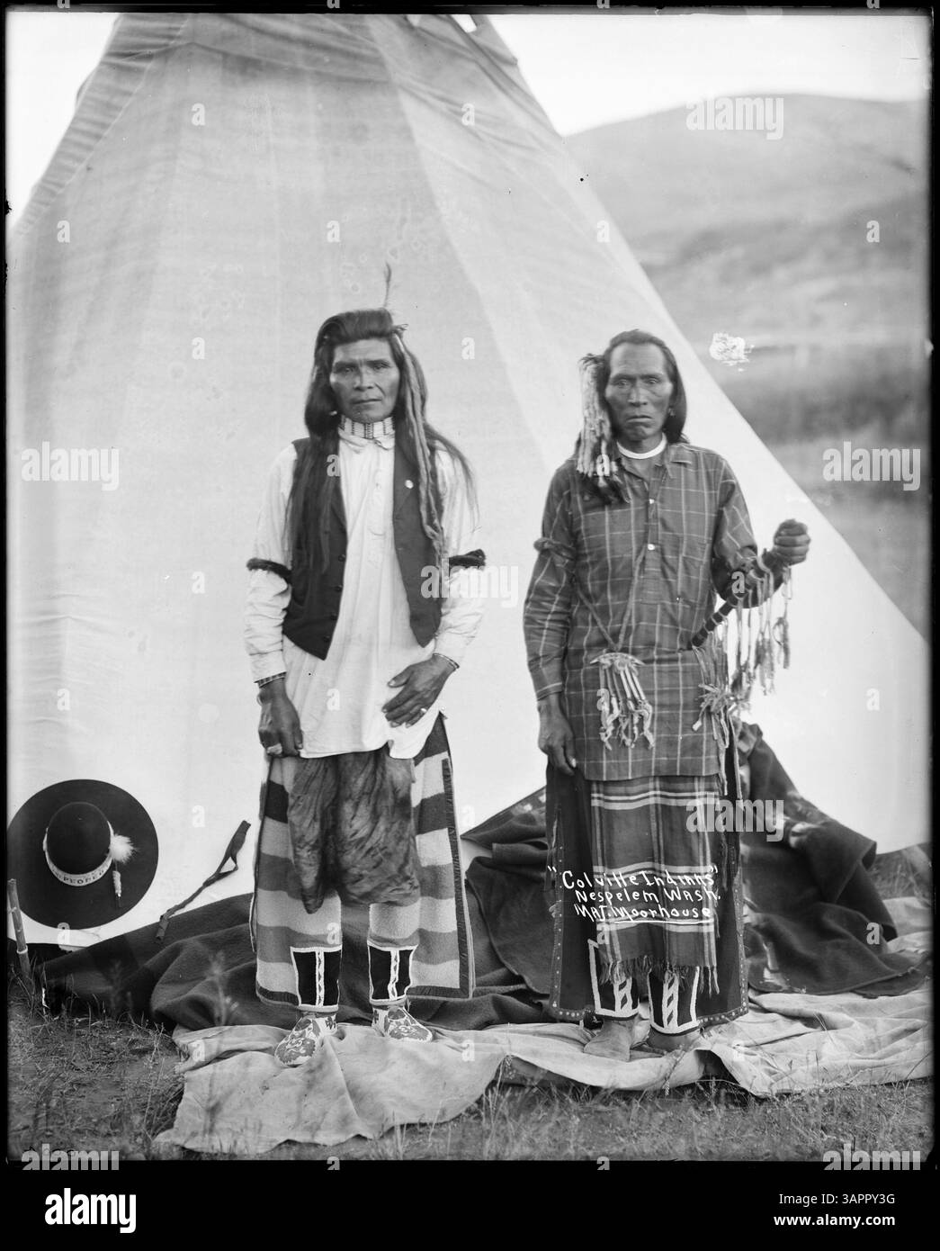 Lee Moorhouse’s photograph depicts Colville Indians in ceremonial ...