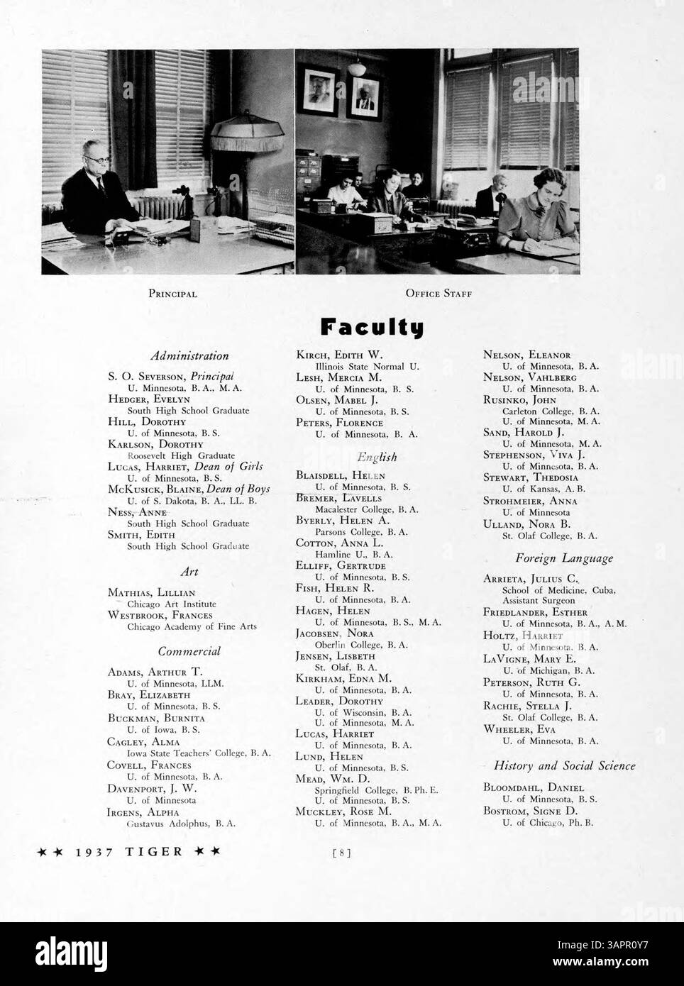 The South High School Yearbook, Tiger 1937, offers a retrospective on ...