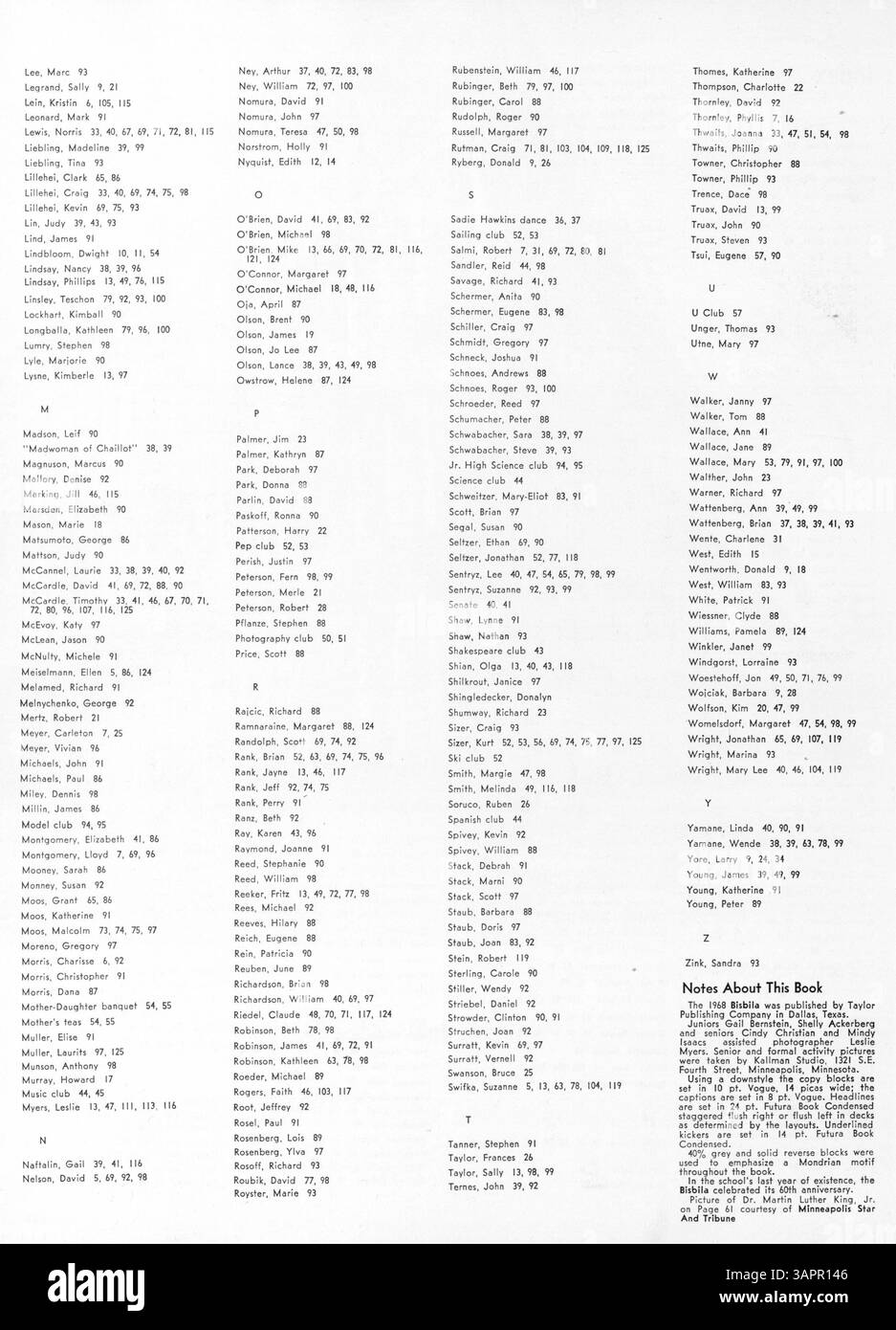 The 1968 'Bisbila' yearbook from University High School reflects the ...