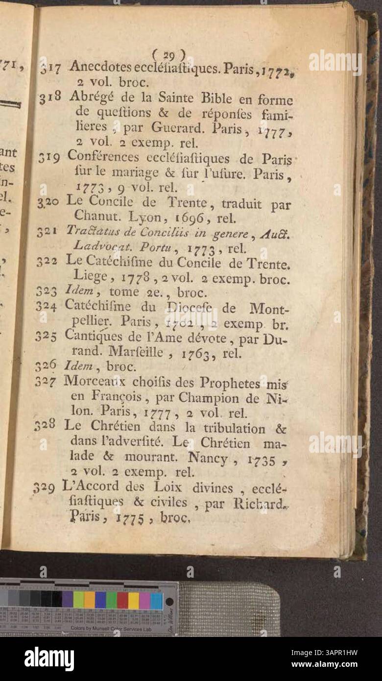 The catalogue lists books seized by Jacques-Joseph Delcourt, scheduled ...