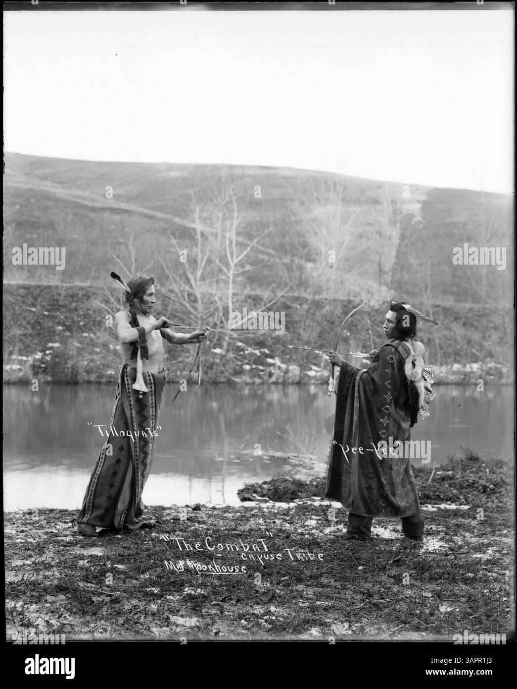The photo depicts members of the Tilloquats and Yee-Yee-Cayuse Tribes ...