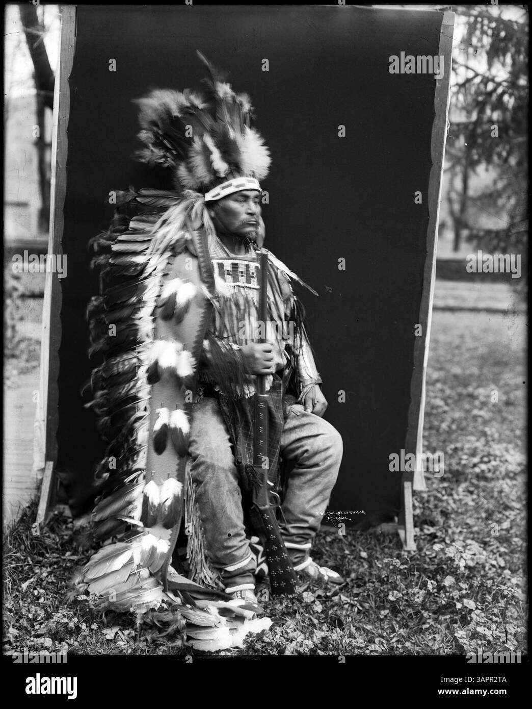 This photograph shows Tul-lux-holli-quilla, a Warm Springs Indian, in ...
