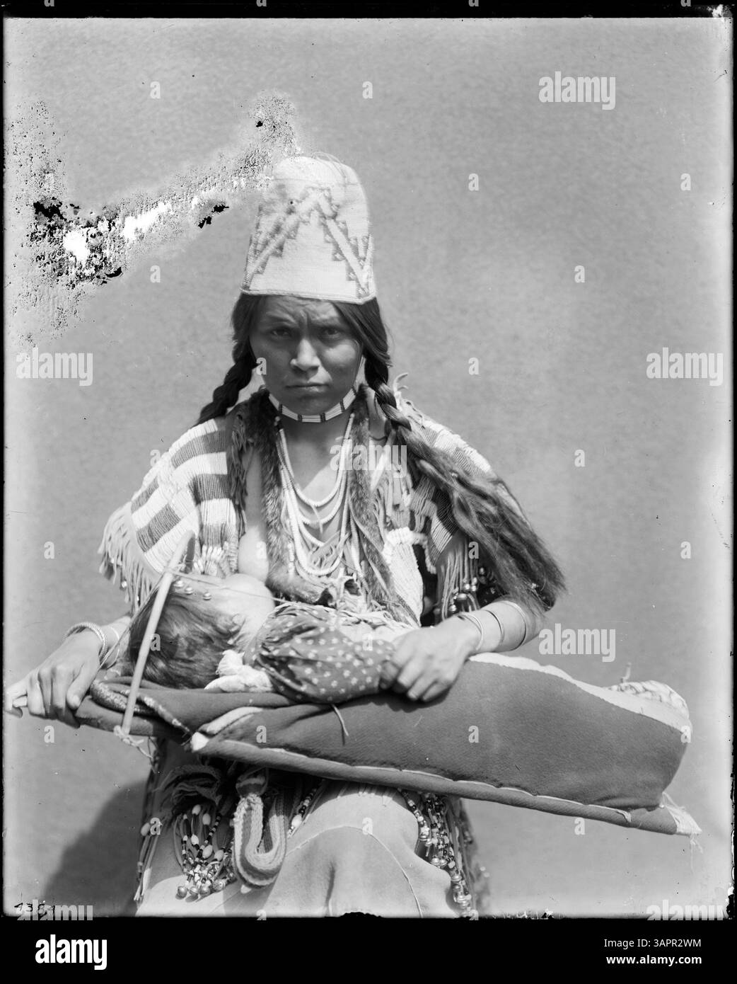 This photograph shows Rosa Paul, a Walla Walla Native American woman ...
