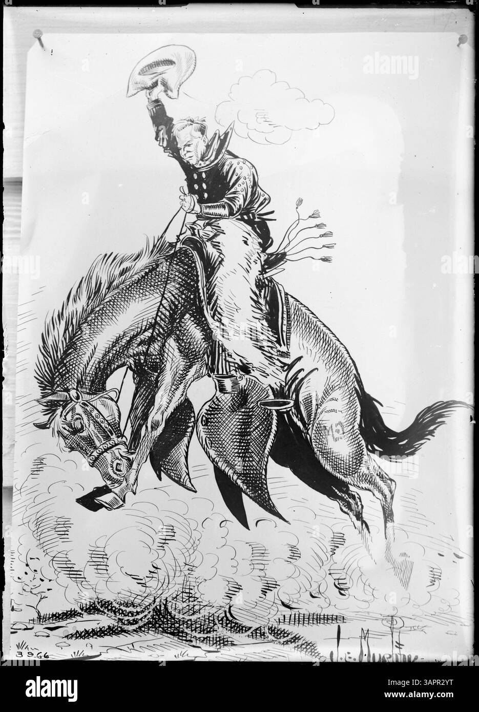 Rodeo imagery Black and White Stock Photos & Images - Alamy