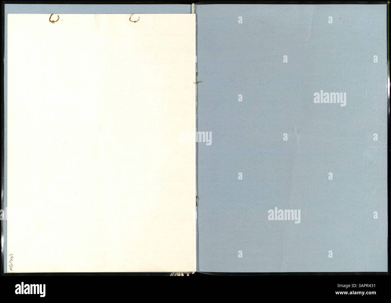 A menu from the Parthenon restaurant, featuring a light blue laminated ...