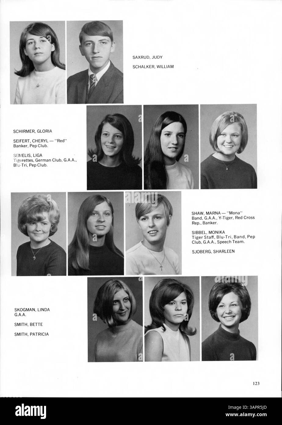 This 1968 South High Yearbook, Tiger, features students, teachers ...