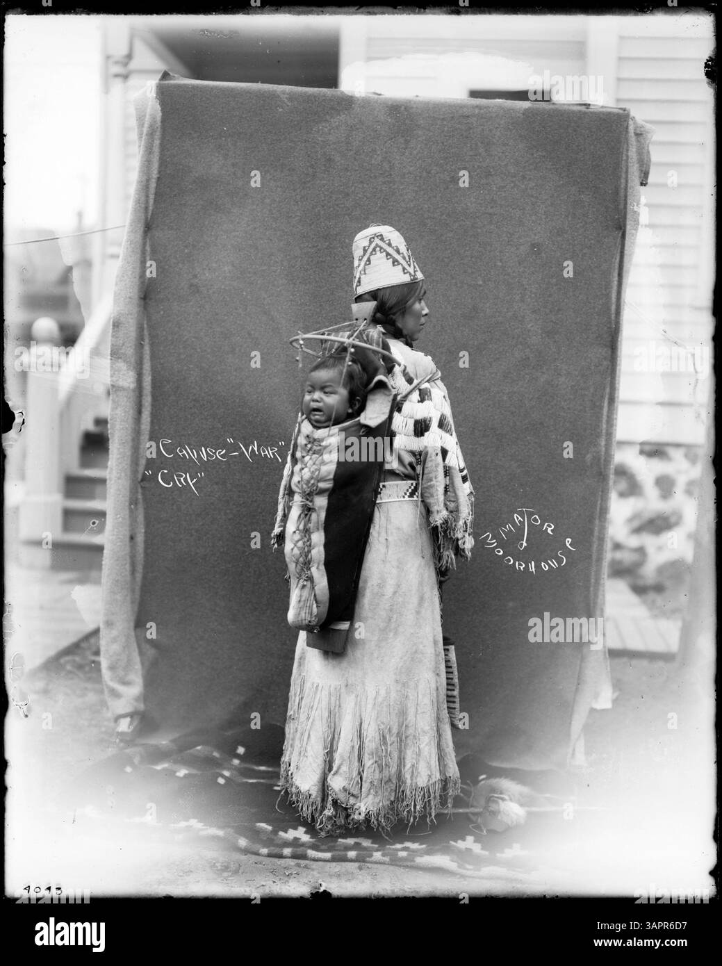 This photograph shows Rosa Paul, a Walla Walla Indian, in ceremonial ...