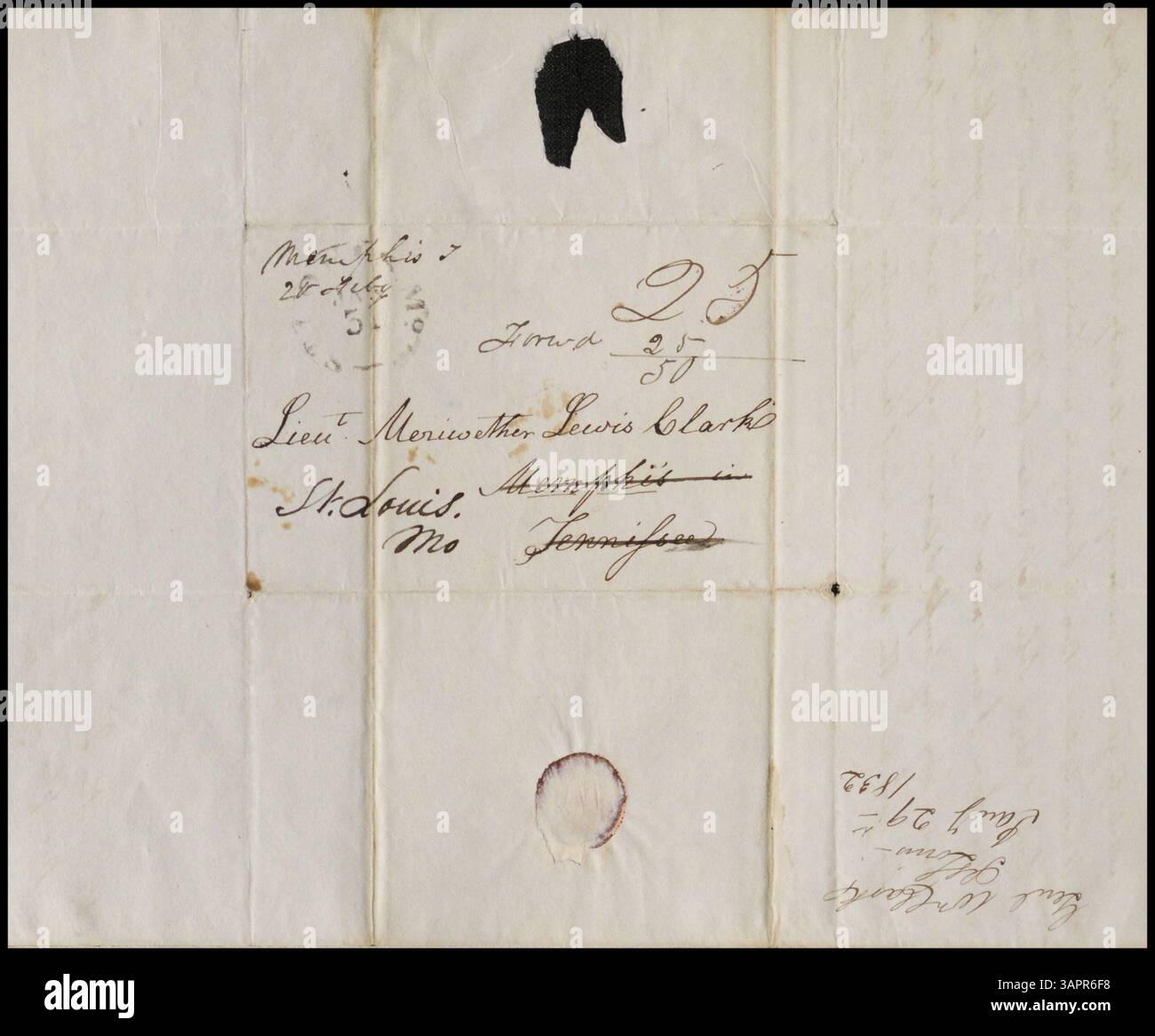 A letter written by William Clark to Meriwether Lewis Clark from St ...