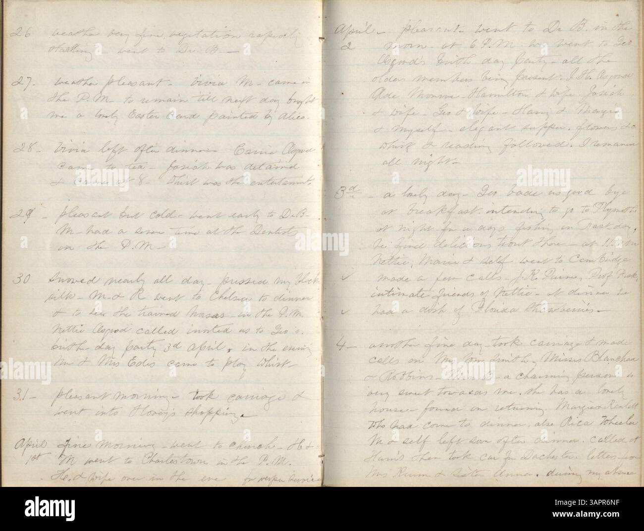 Seth A. Ranlett’s diary (1850-1885), continued by his wife after his ...