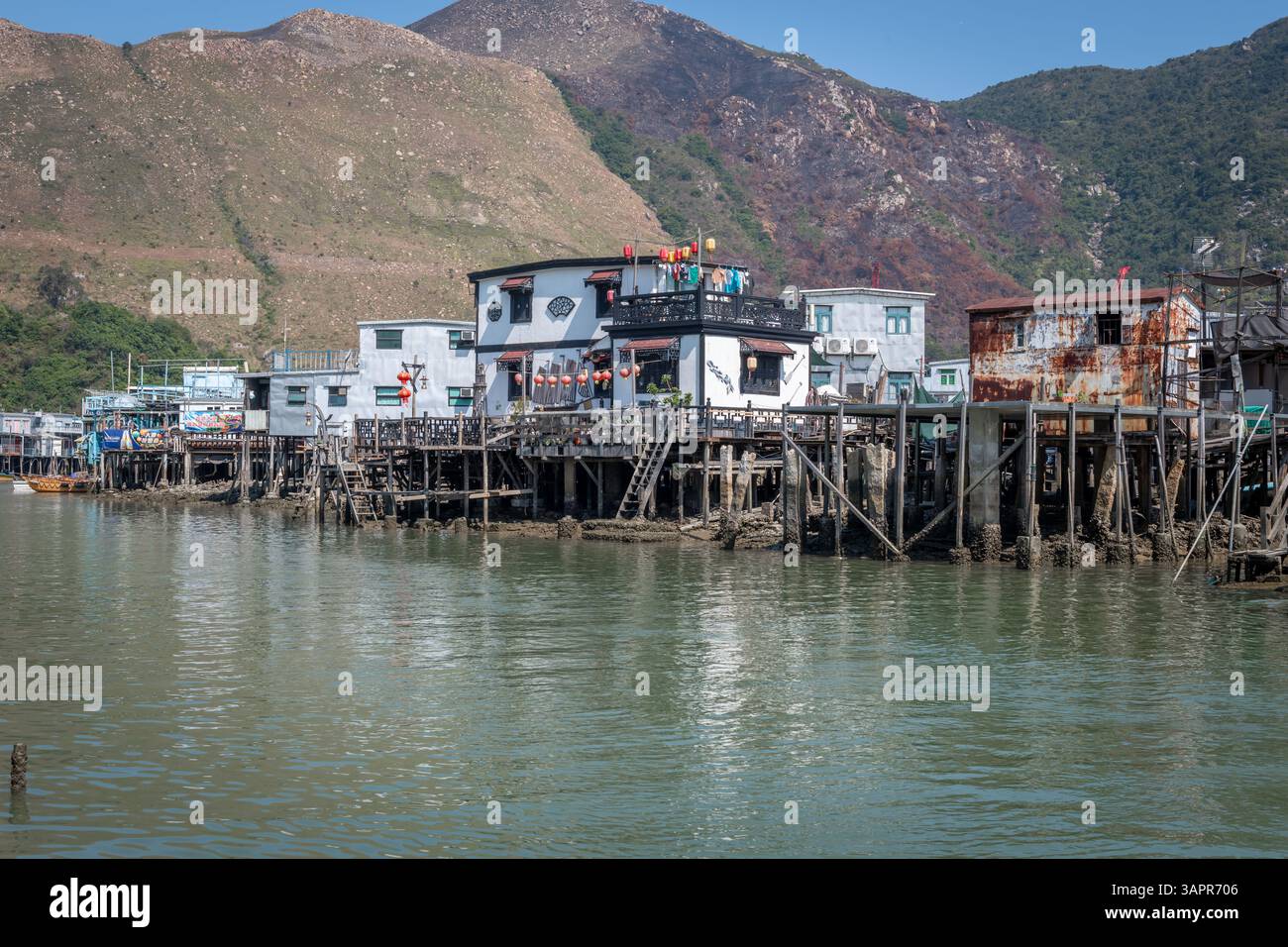Hong Kong. China- 02.27.2025. A general view of Tai O village, a ...