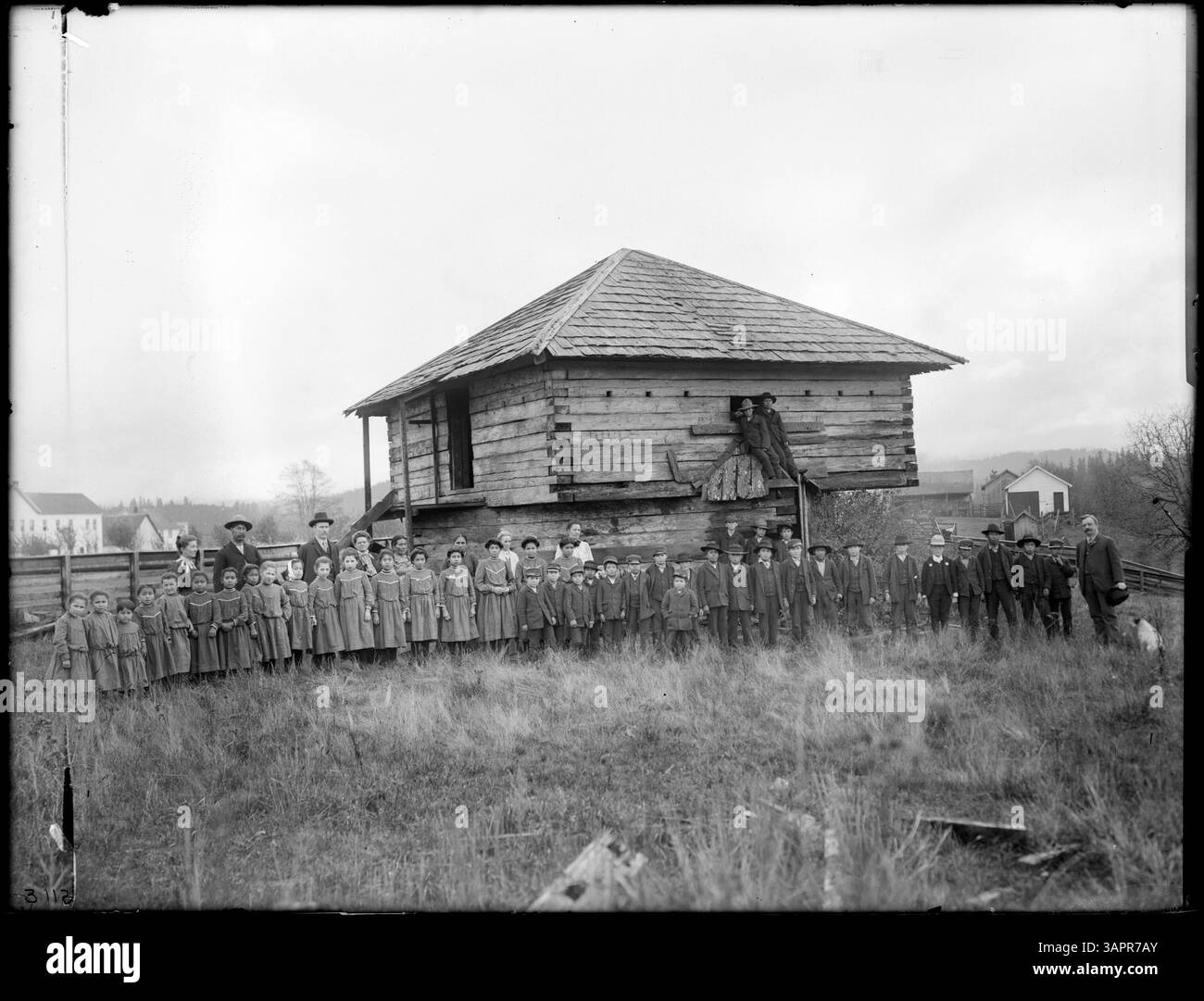 This photograph by Lee Moorhouse shows the block house at Fort Sheridan ...