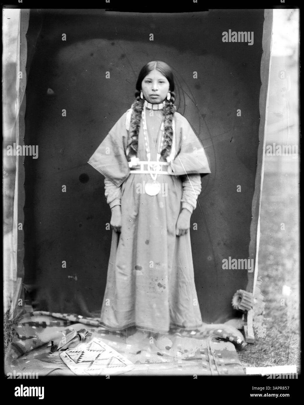 Photograph by Lee Moorhouse of a tribal woman in traditional regalia ...