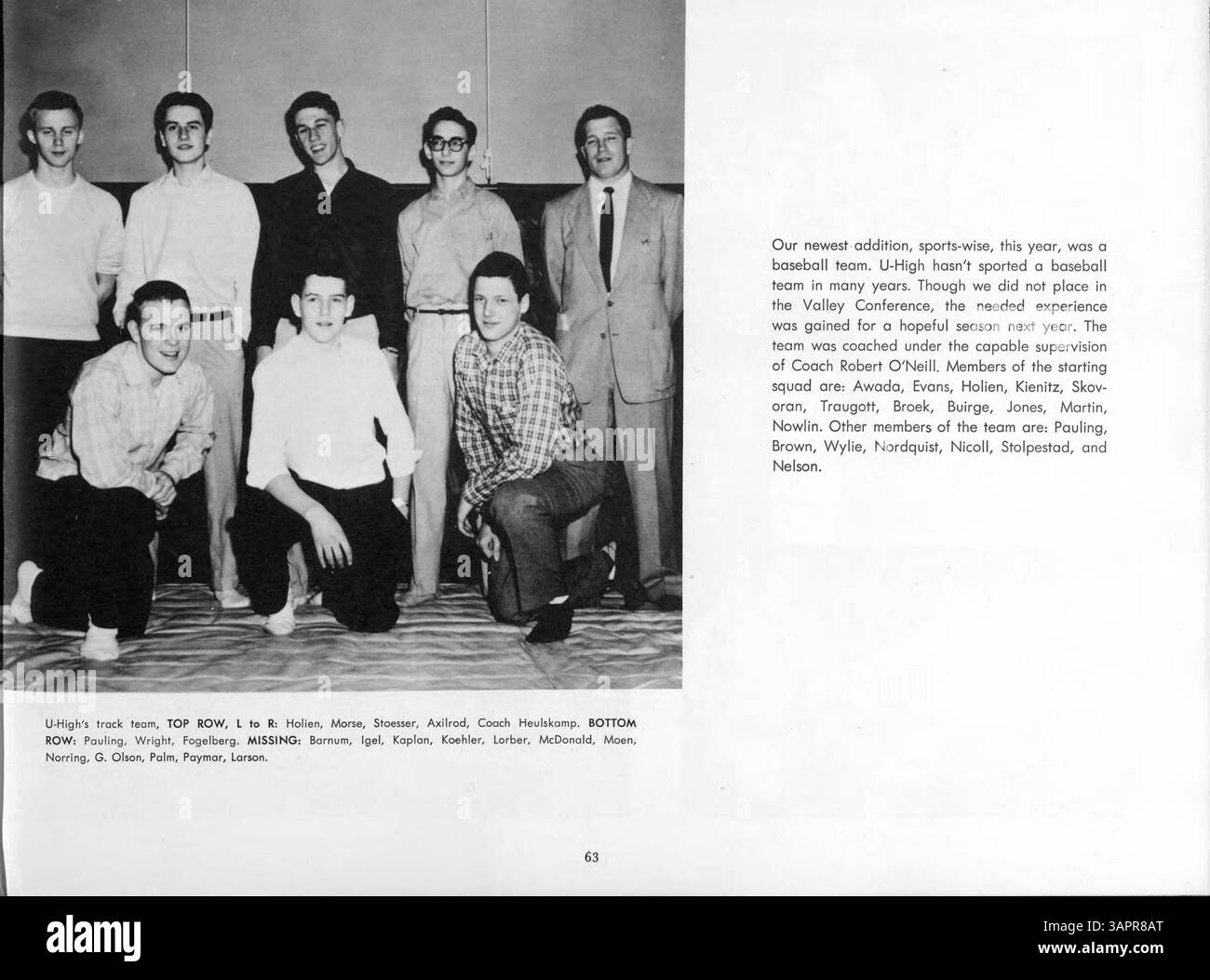 The 1957 University High School yearbook, 'Bisbila,' documents the ...