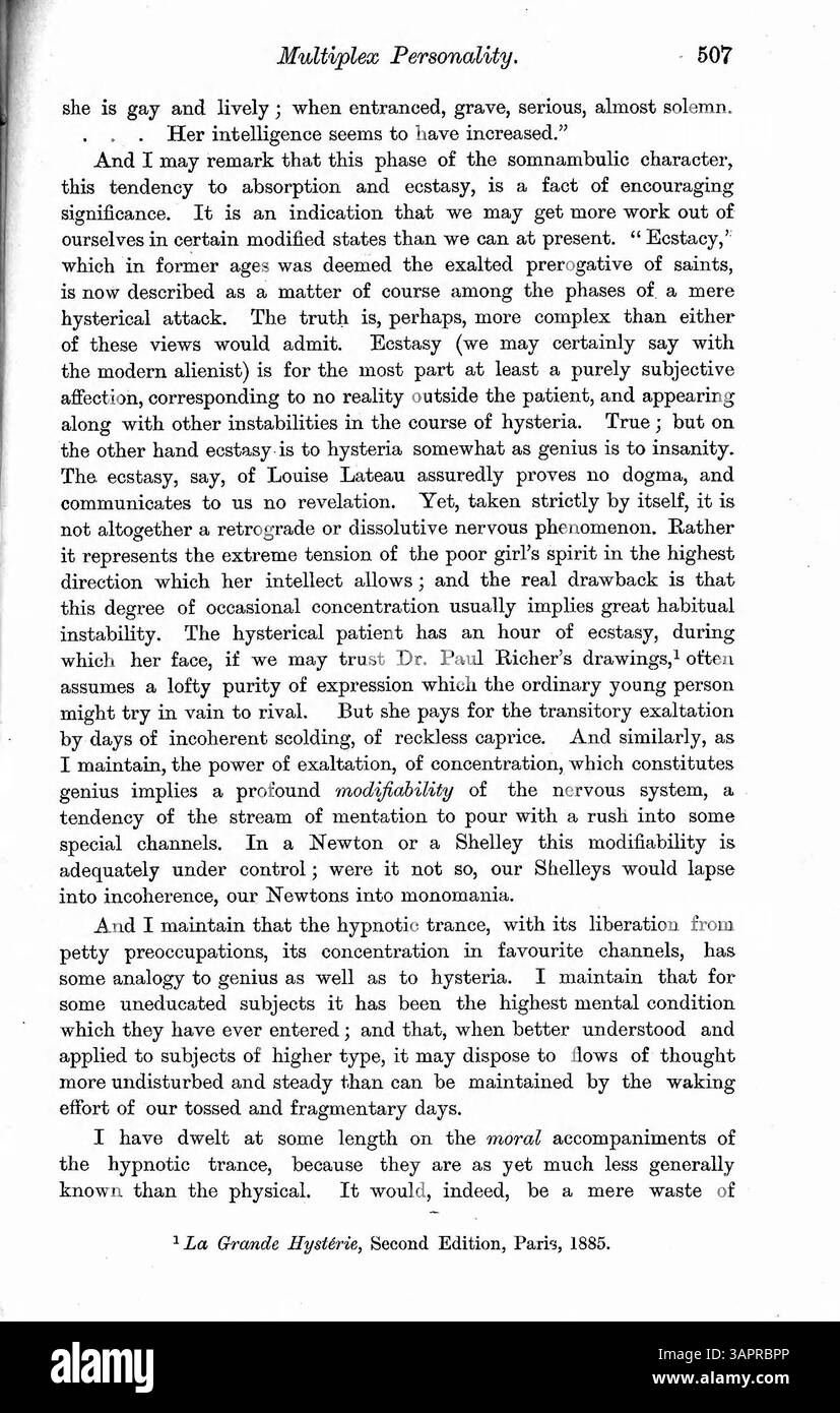 Dr. Myers compares two cases of multiplex personality: Louis V., who ...