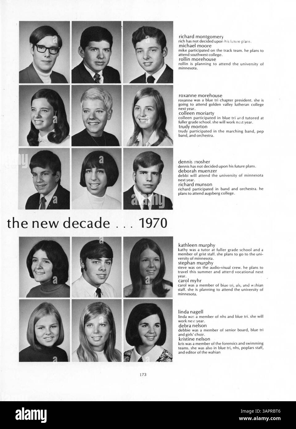 The 1970 Washburn Yearbook chronicles the high school experience ...