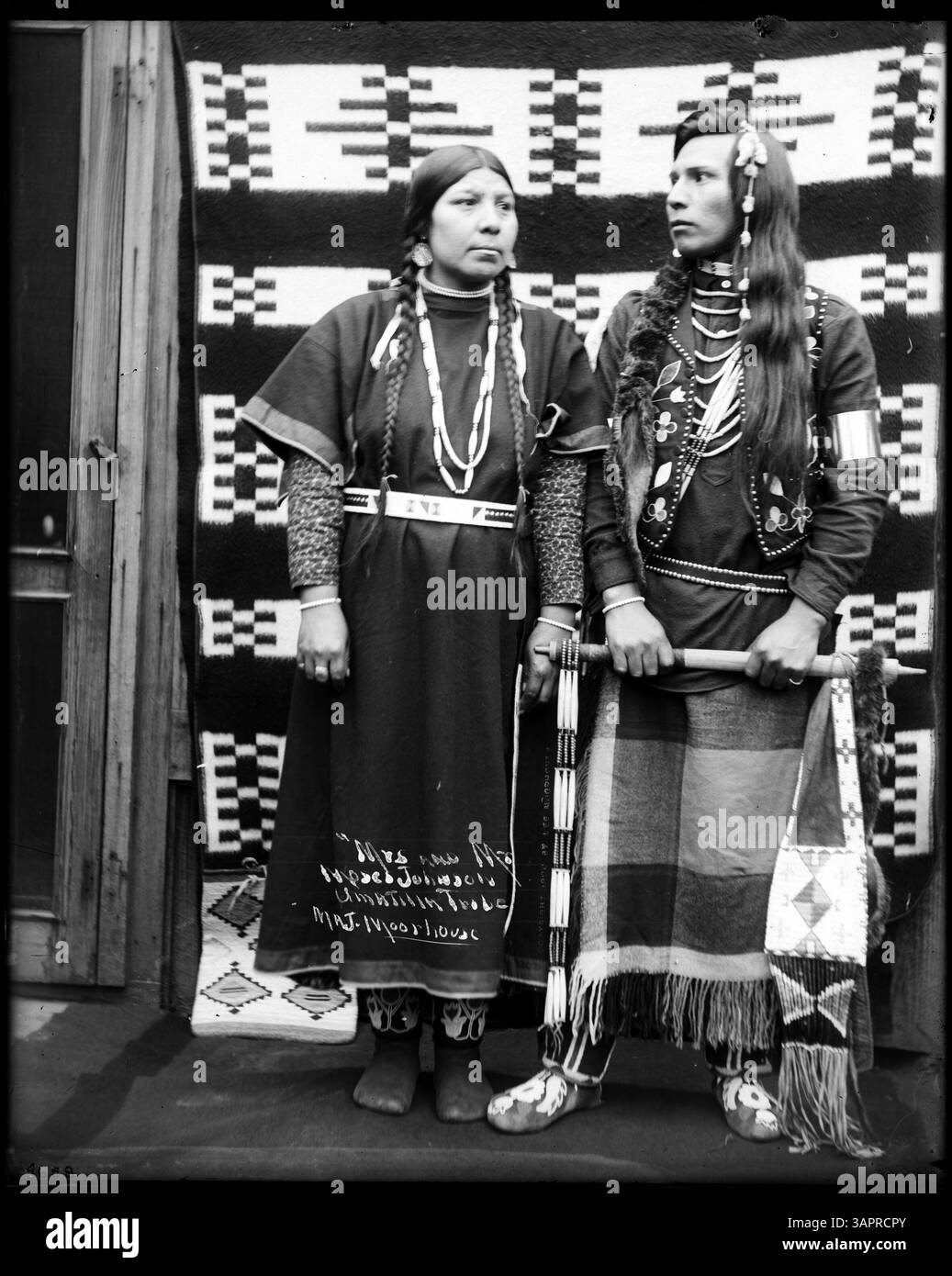 Photograph by Lee Moorhouse of Mr. and Mrs. Moses Johnson, Umatilla ...