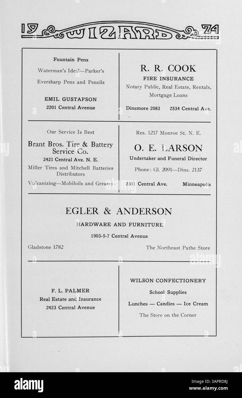 The 1924 'Wizard' yearbook offers a historical perspective on the ...