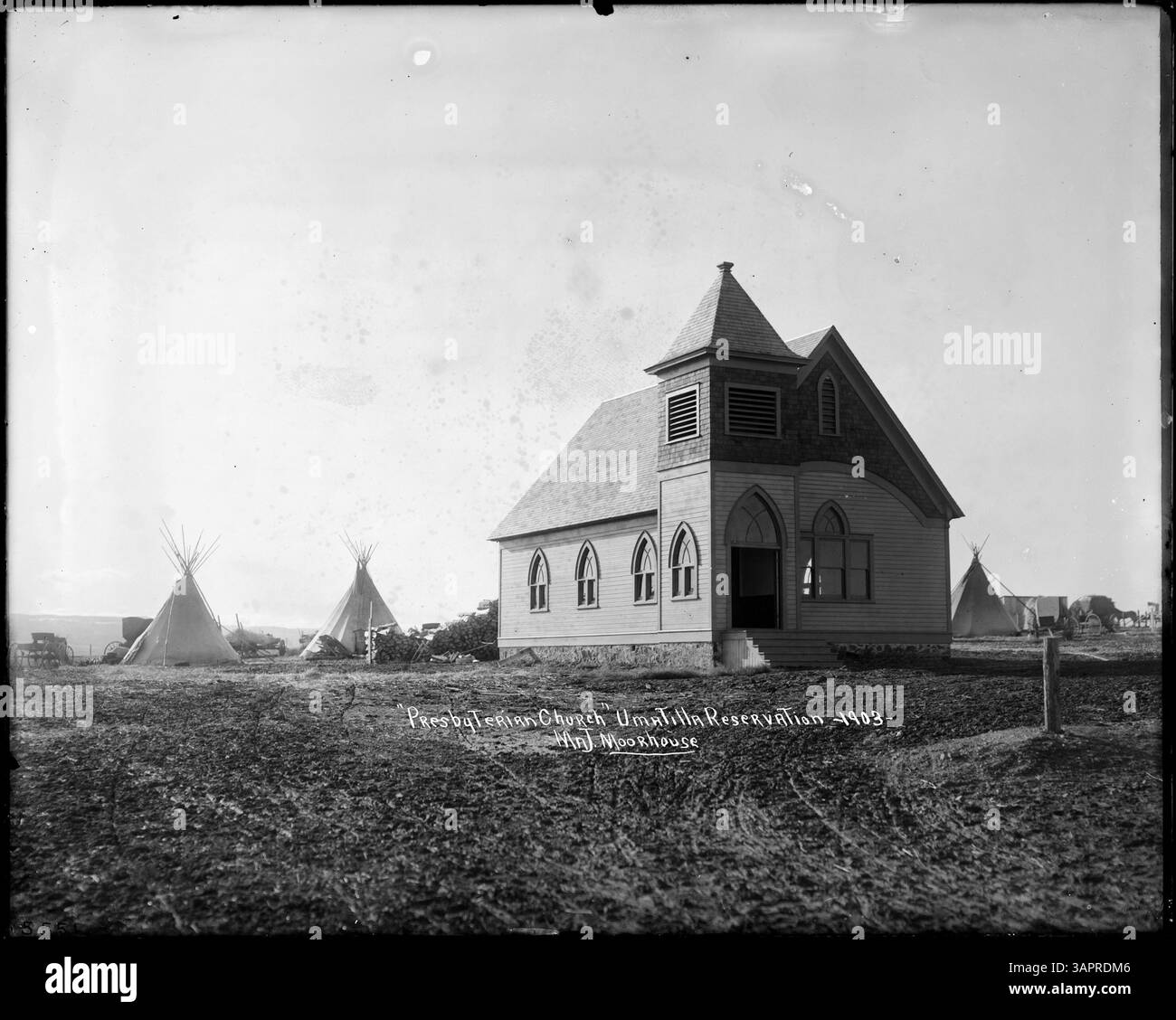 Indian church in america Black and White Stock Photos & Images - Alamy