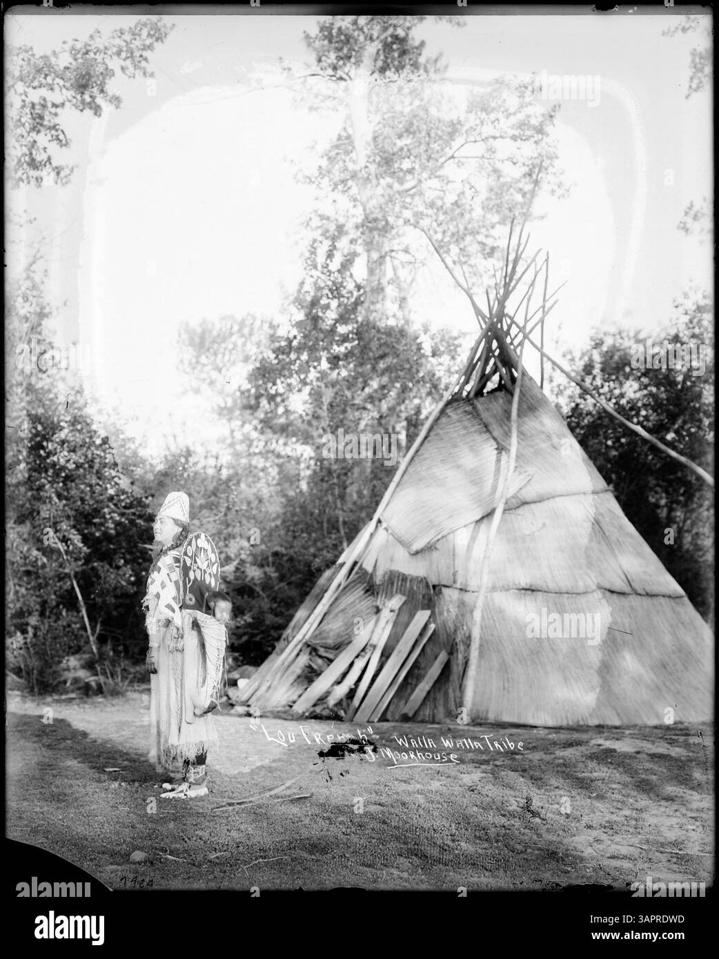 This photograph shows Chief Five Crows, a Cayuse Indian, in regalia ...