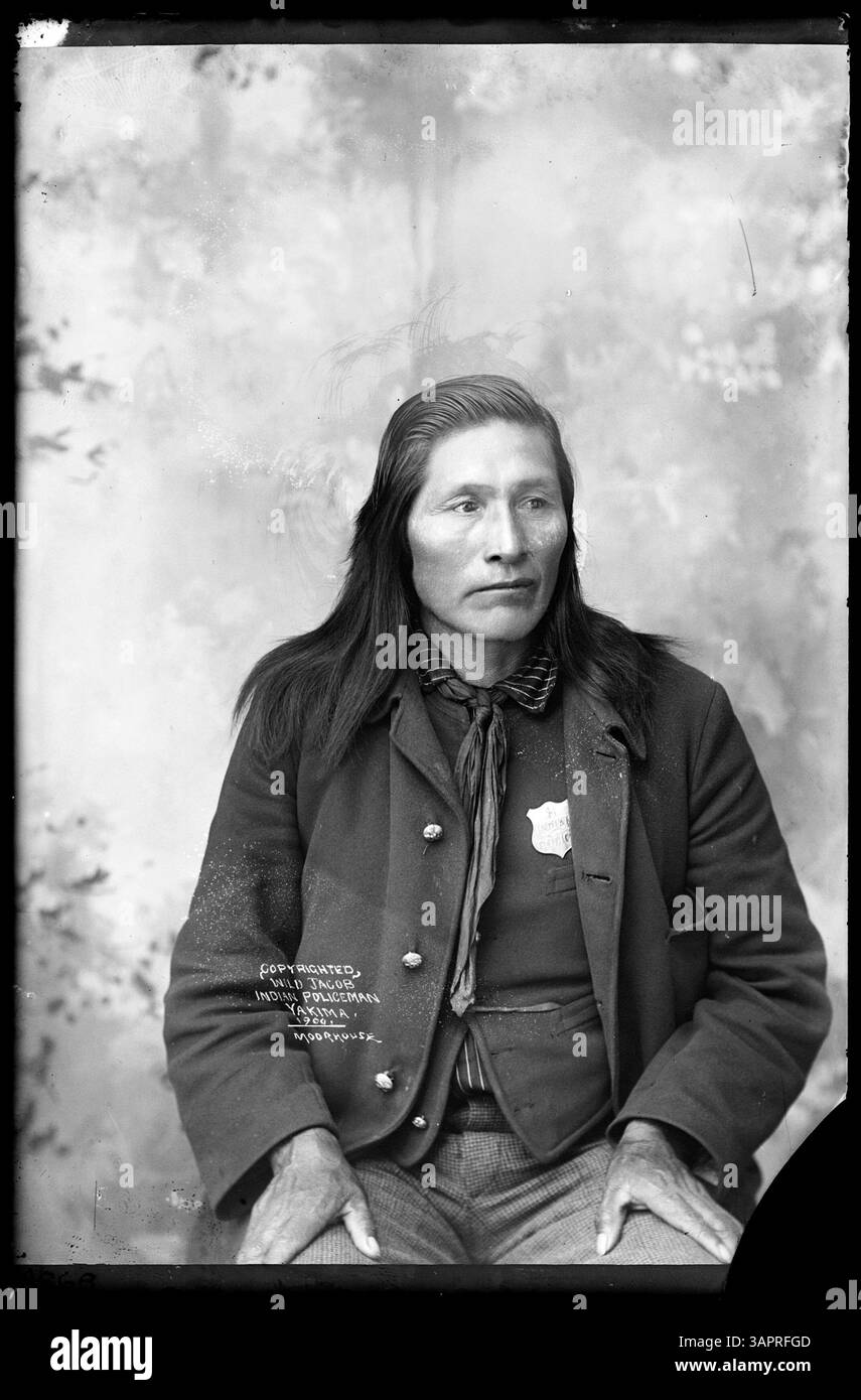 This photograph by Lee Moorhouse shows Wild Jacob, a Yakima Indian ...