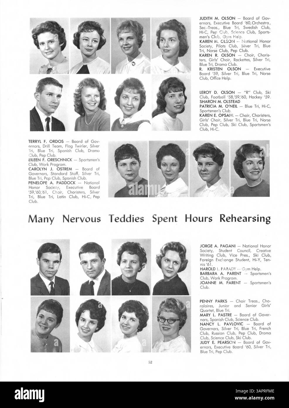 The 1961 Roosevelt Yearbook, 'Sagamore,' captures the student body ...
