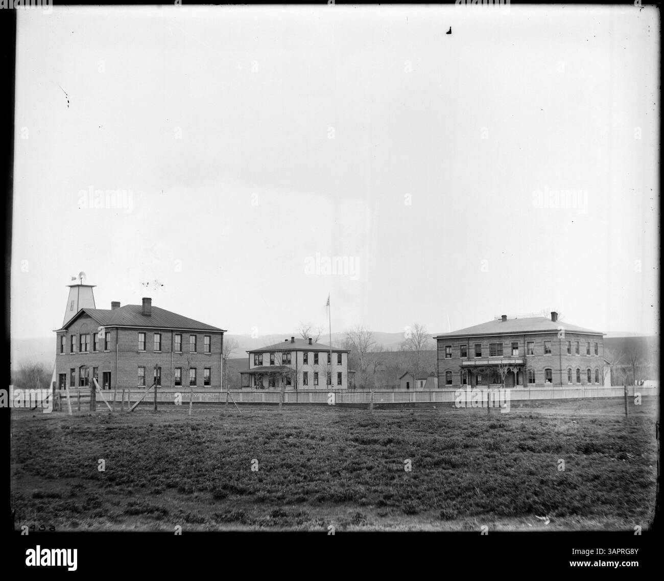 Photograph by Lee Moorhouse depicting the buildings of the Umatilla ...