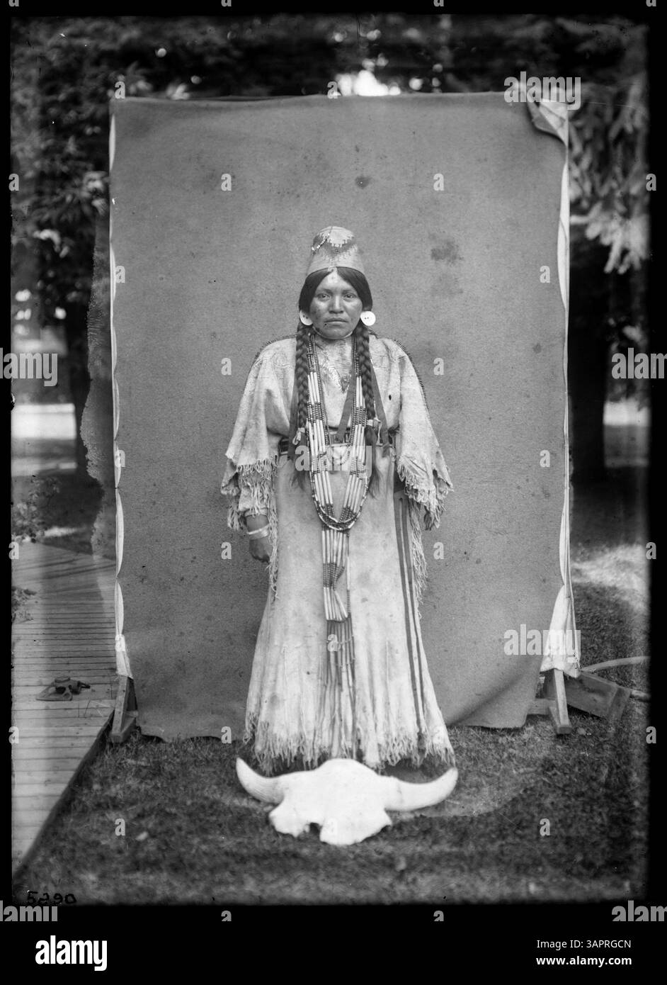 This photograph shows tribal women wearing various regalia, capturing ...