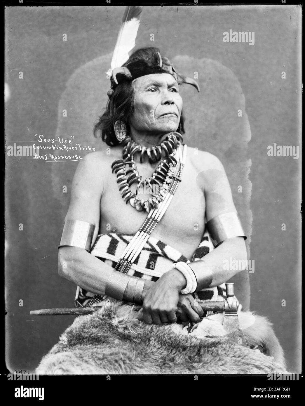 Native american implements Black and White Stock Photos & Images - Alamy