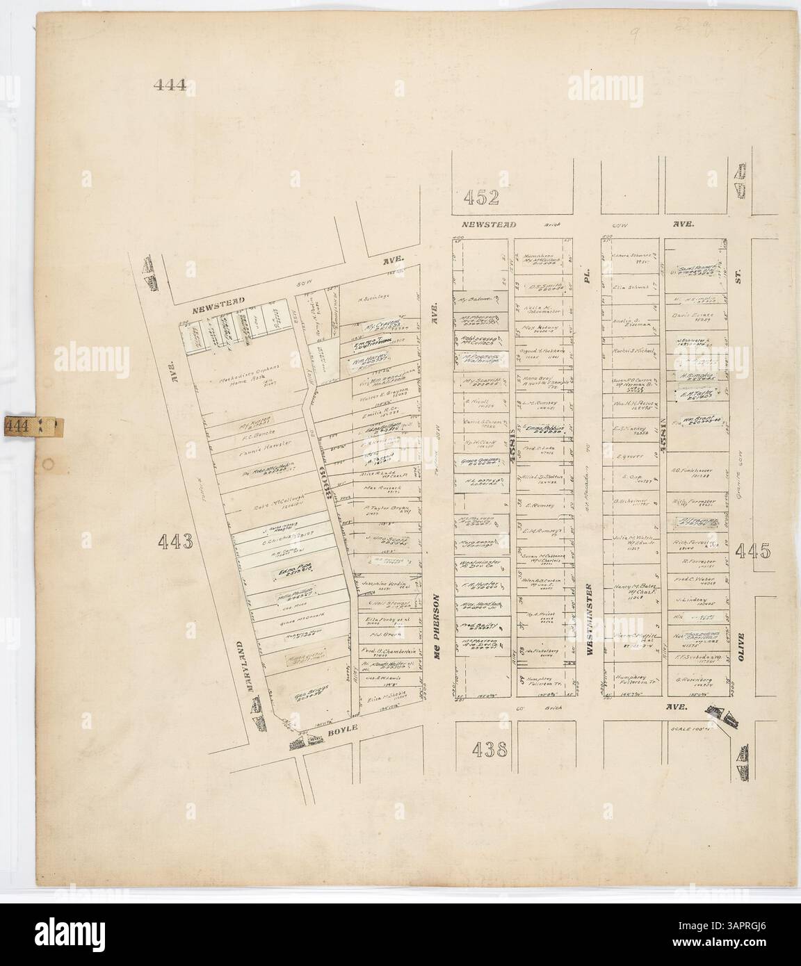 This is a page from Volume 2 of the Atlas of the City of St. Louis ...