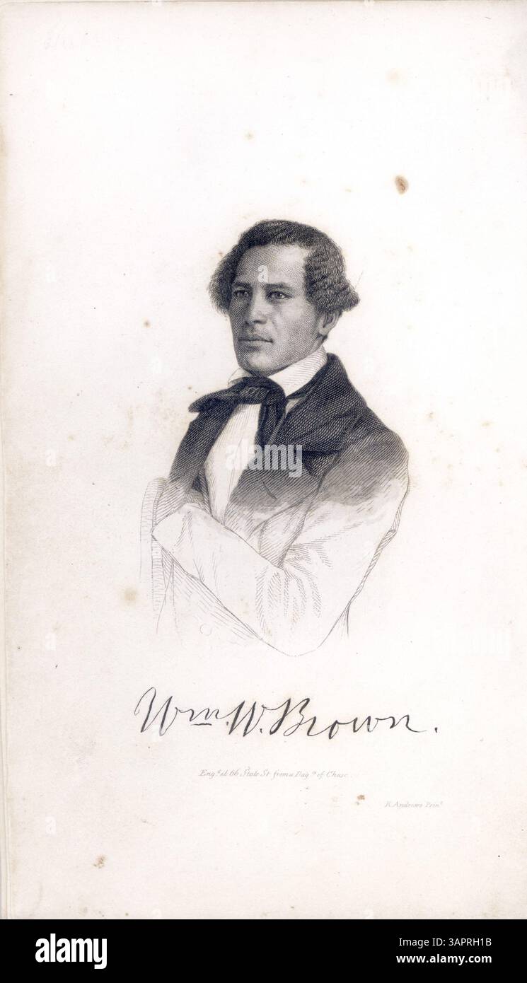 The frontispiece of 'Narrative of William W. Brown, A Fugitive Slave ...